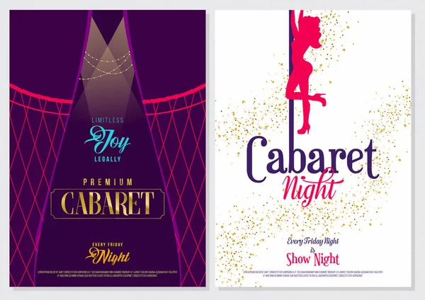 Cabaret poster Vector Art Stock Images | Depositphotos