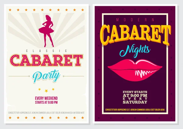 Cabaret poster Vector Art Stock Images | Depositphotos