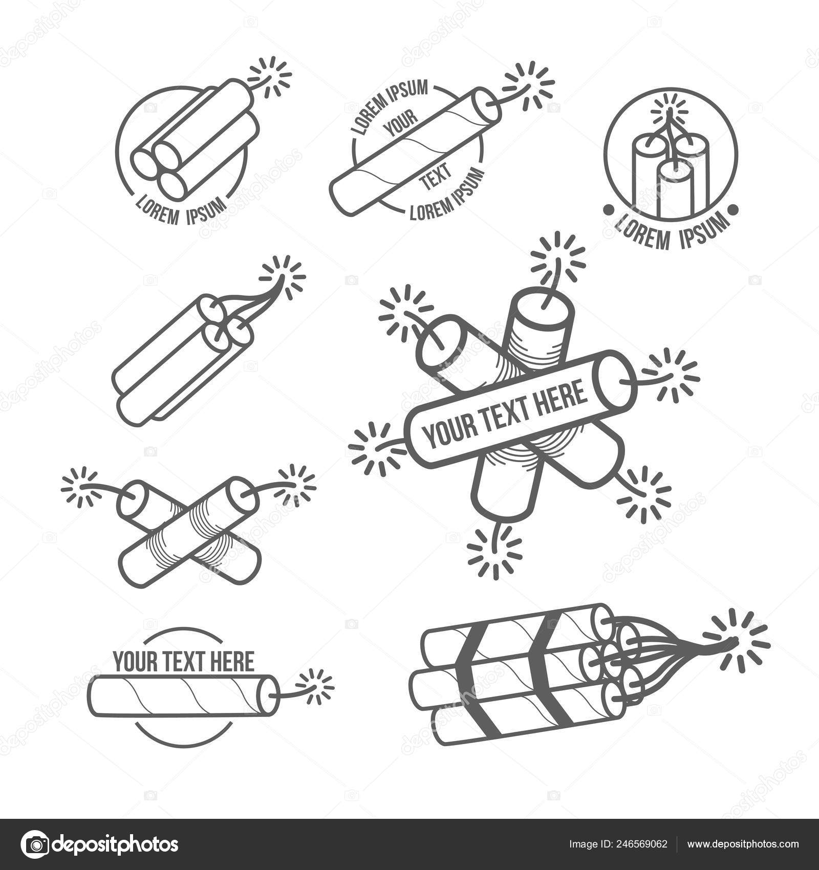 Vector illustration concept of dynamite on white background Stock ...