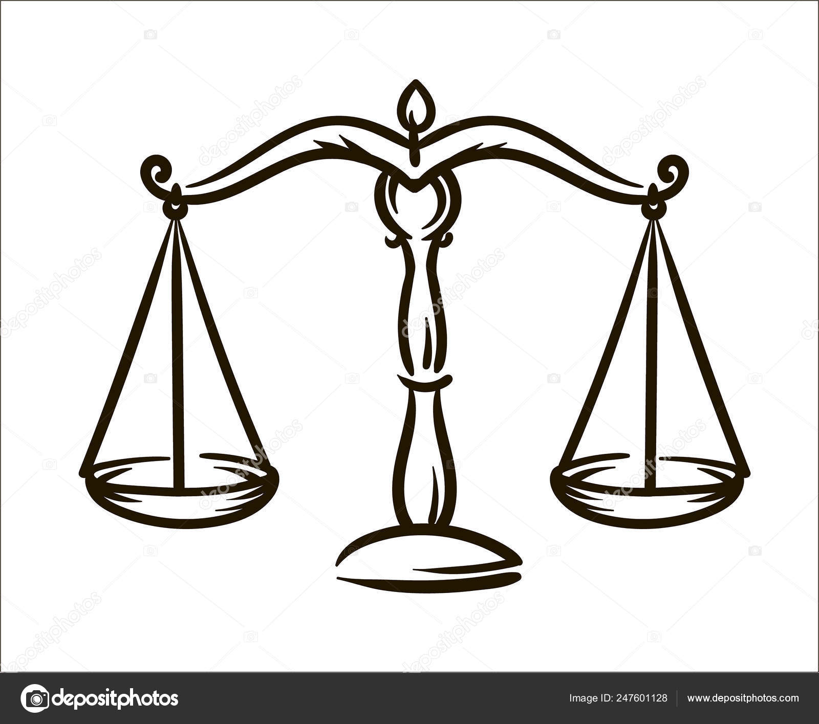 Balance Scales Sketch