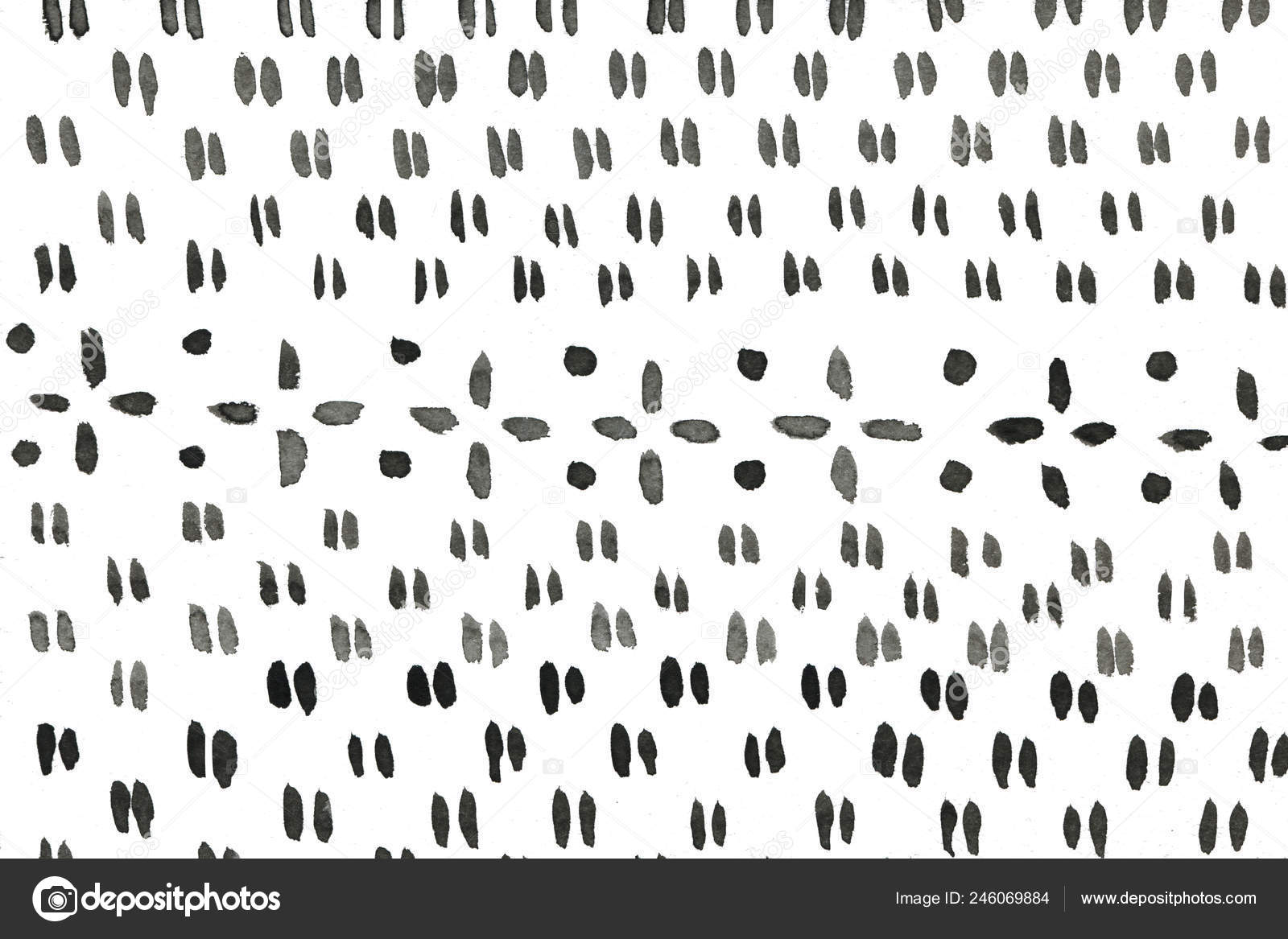 Black White Hand Drawn Pattern Background Illustration Stock Photo by ...
