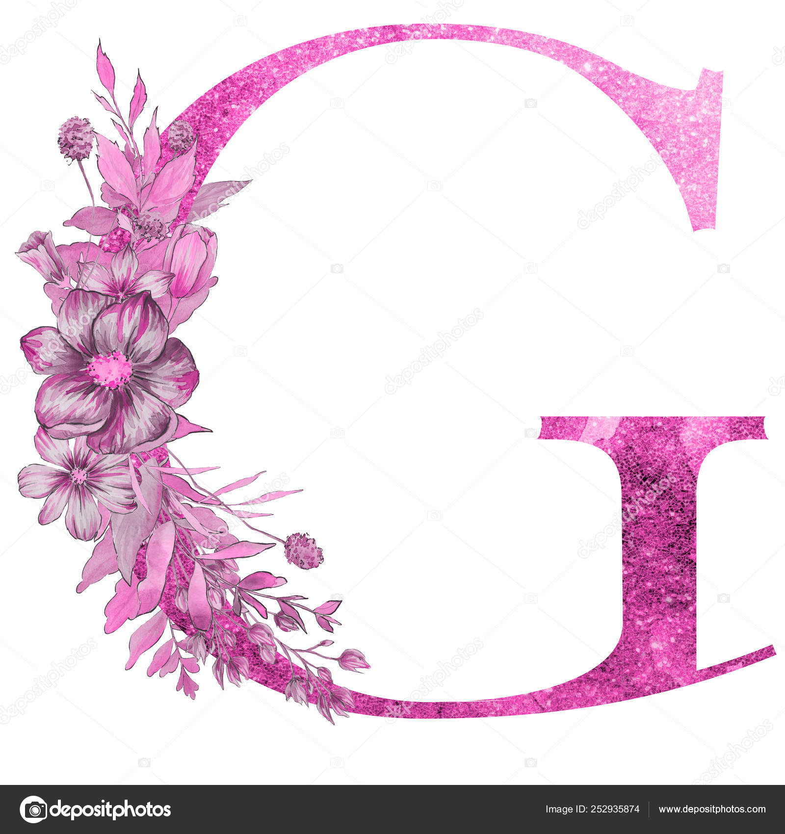 Letter G Pink