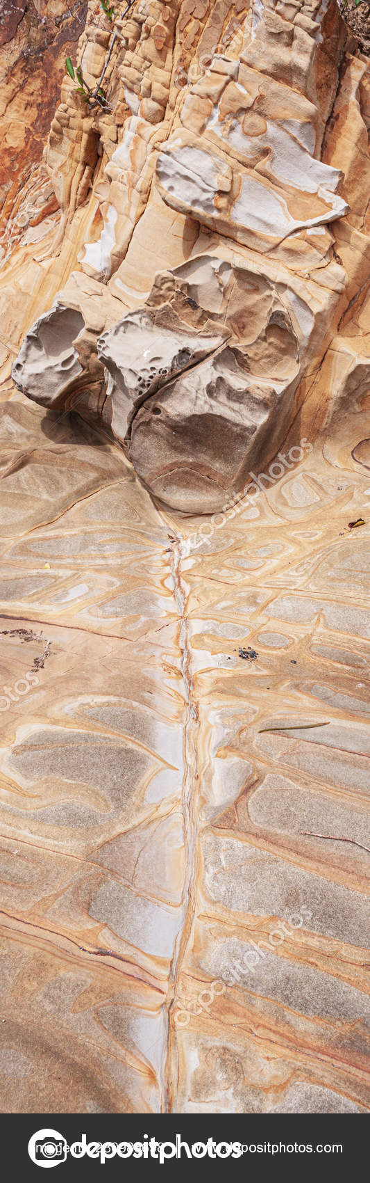Natural sandstone patterns smooth shapes Stock Photo by ©Juhku 280986698