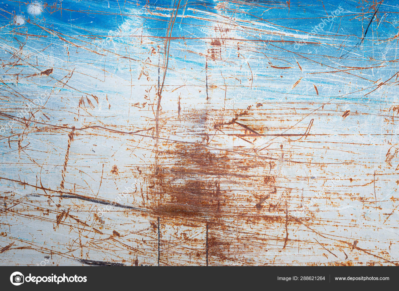 Scratched rusty metal wall texture Stock Photo by ©Juhku 288621264