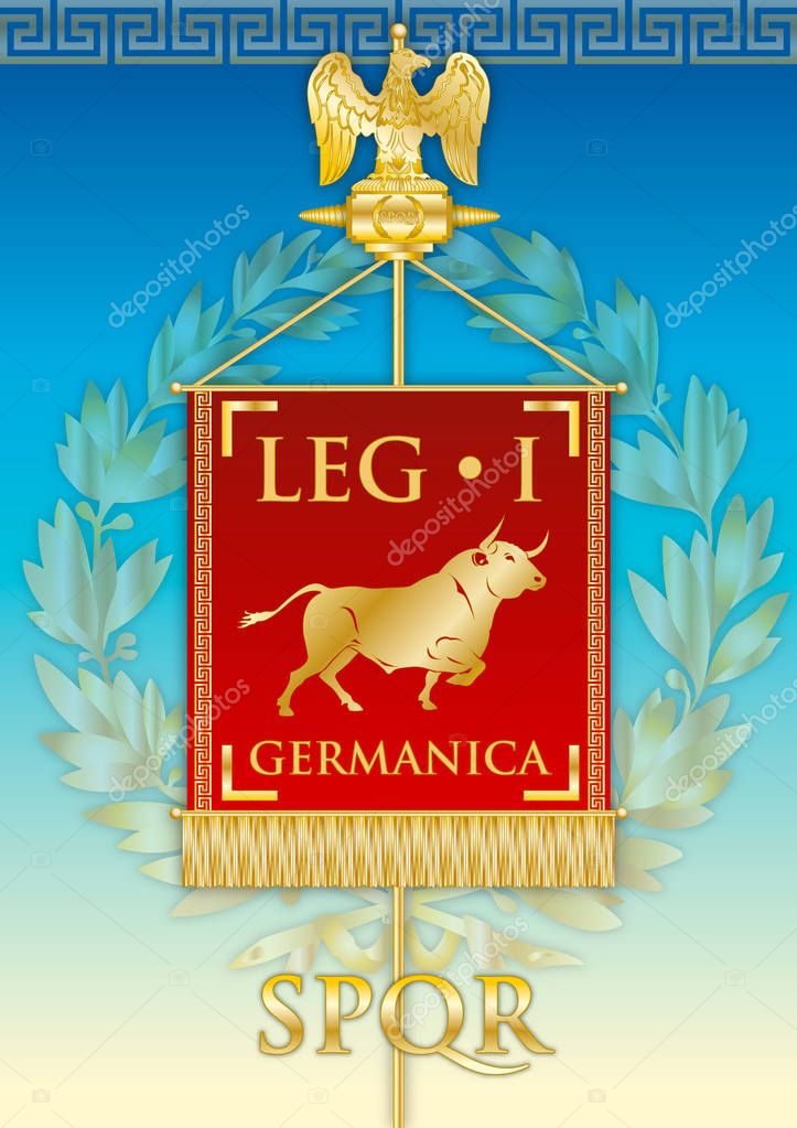 Legio I Germanica, antigua ense a legi n bandera del imperio romano ...