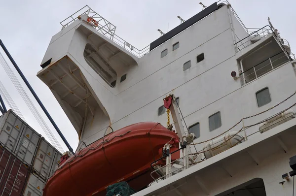 Part Large Merchant Ship Daylight — Stock Editorial Photo © alesix ...