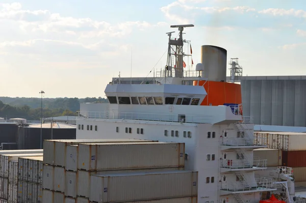 Part Large Merchant Ship Daylight — Stock Editorial Photo © alesix ...