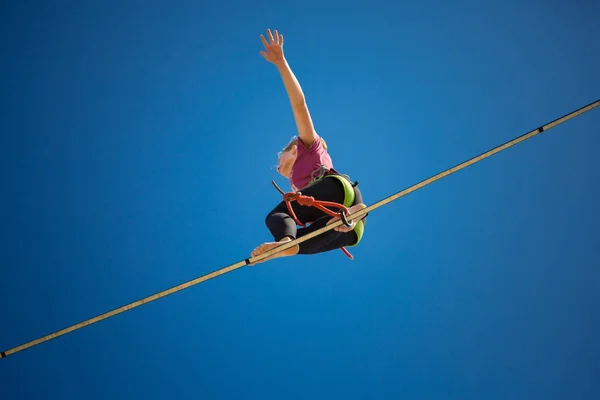 Flying on a tightrope Stock Photos, Royalty Free Flying on a tightrope ...