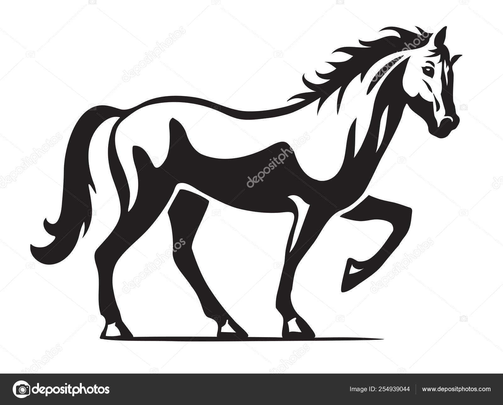 Ilustración del logotipo del caballo vector Vector de stock #254939044 ...