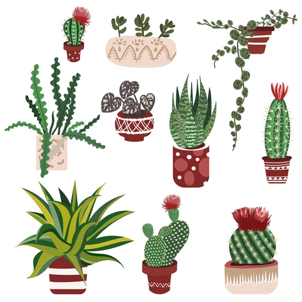 Plantas patron imágenes de stock de arte vectorial | Depositphotos