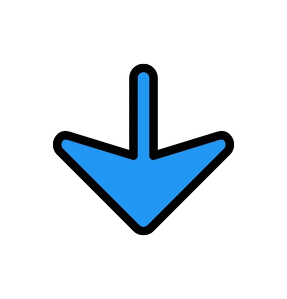 Blue Down Arrow Clip Art