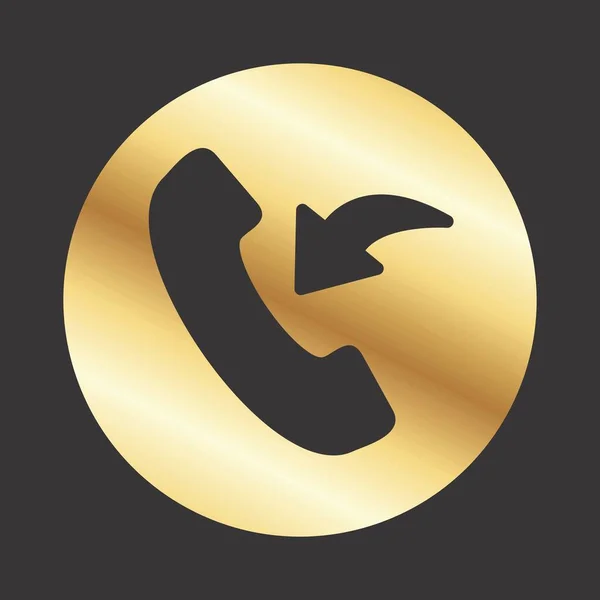 5,186,757 Gold phone call icon Vector Images | Depositphotos