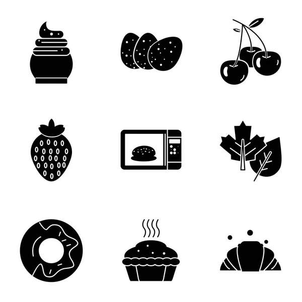 Silueta de comida images vectorielles, Silueta de comida vecteurs ...