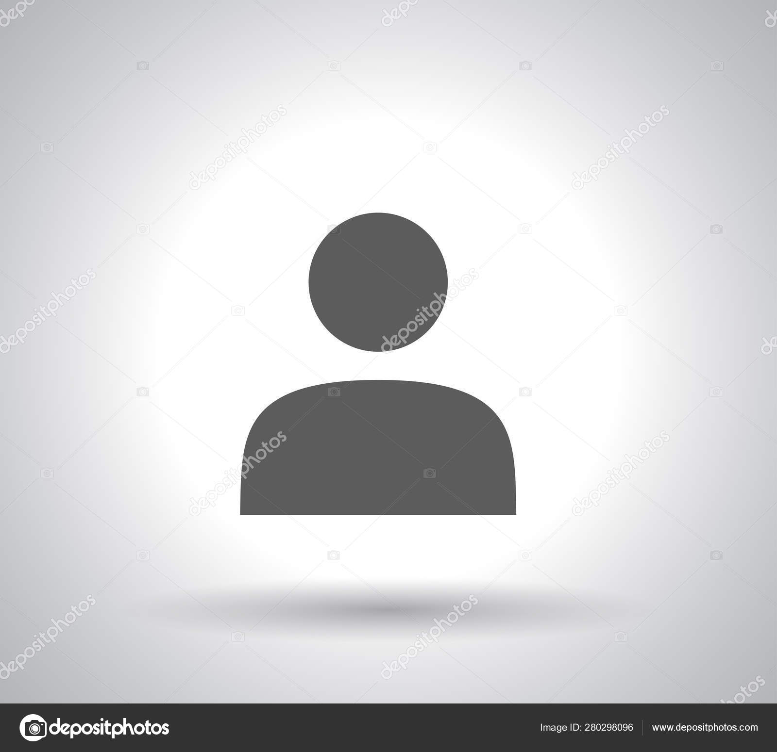 Man icon on white background Stock Vector by ©samoilik 280298096