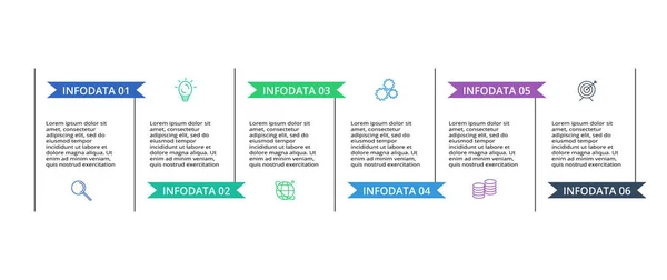 Infographic vector concept in flat design style - timeline template for ...