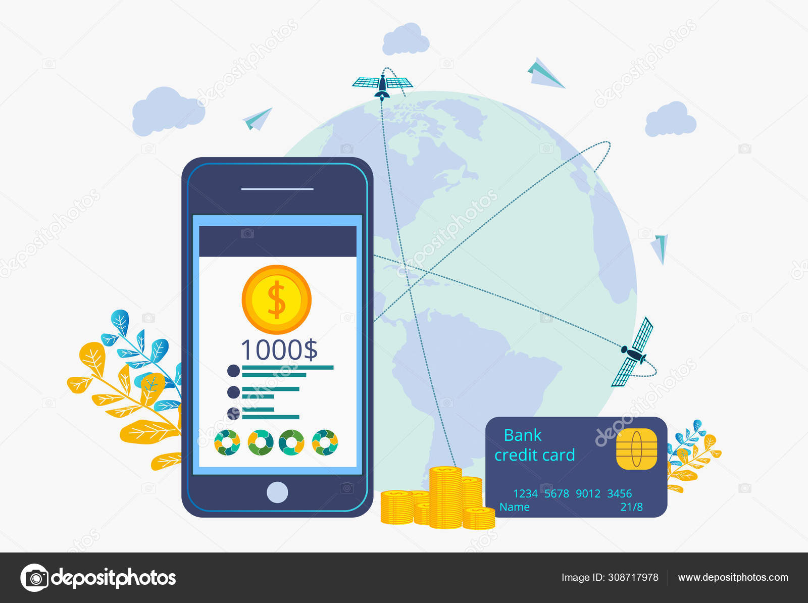 Digital currency exchange, digital money market, cryptocurrency wallet ...