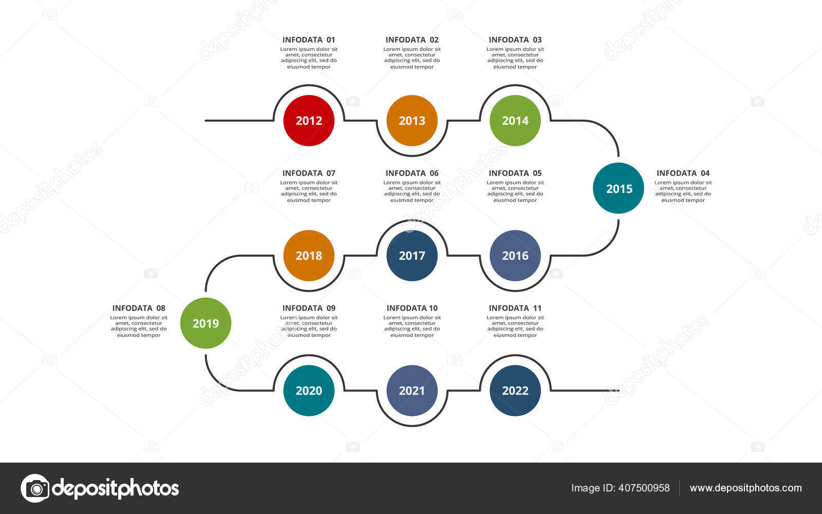 Timeline Elements Infographic Template Web Business Presentations ...