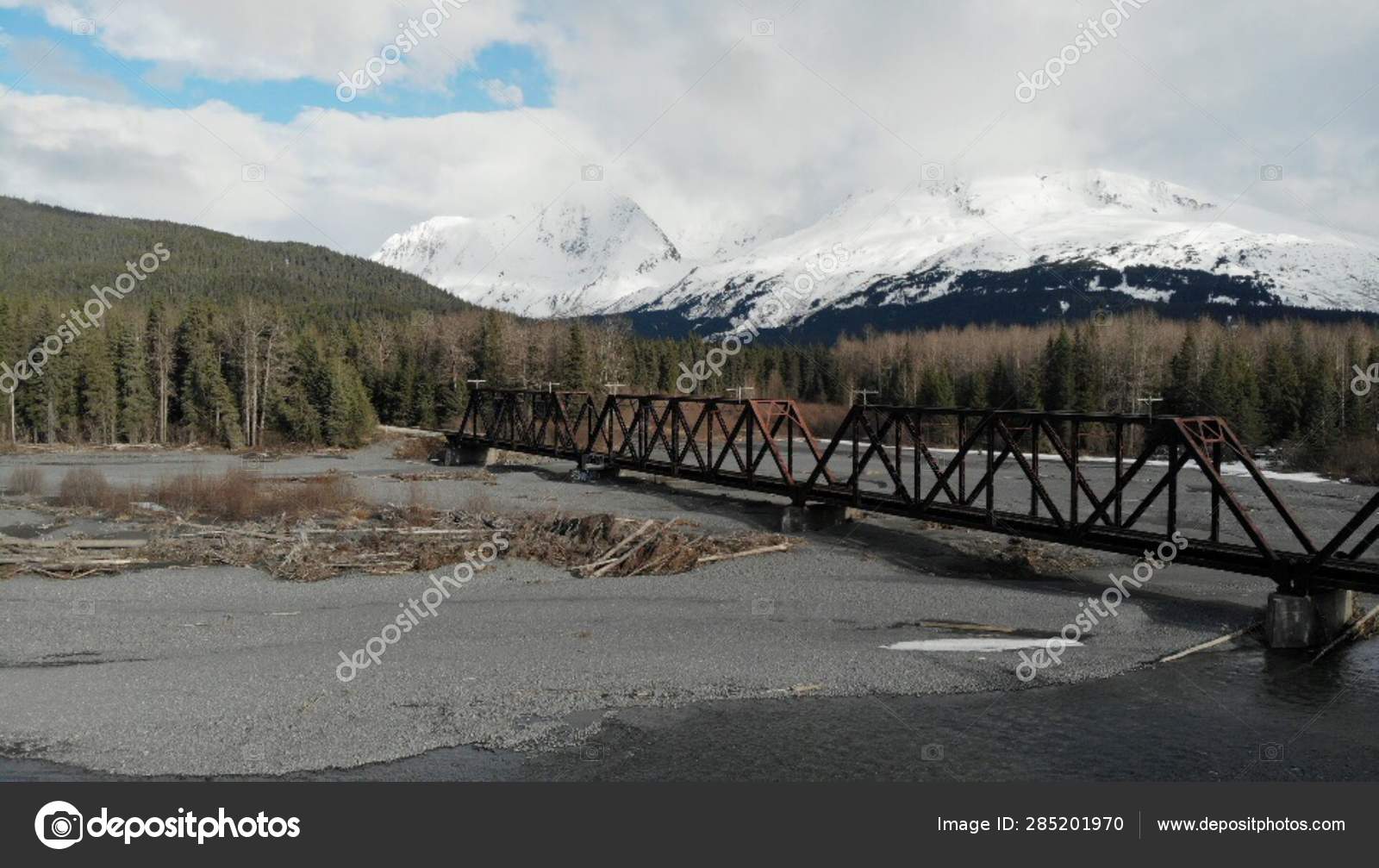 Old Railroad Bridge Alaska — Stock Photo © Miketiff1967 #285201970
