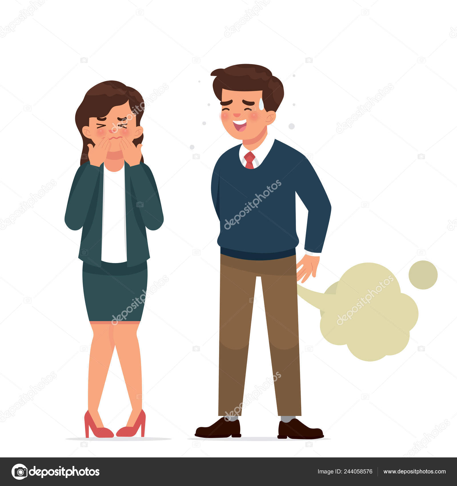 Man Farting Female Colleague Vector Illustration Stock Vector Image by ... Man Farting Female Colleague Vector Illustration Stock Vector Image by ...