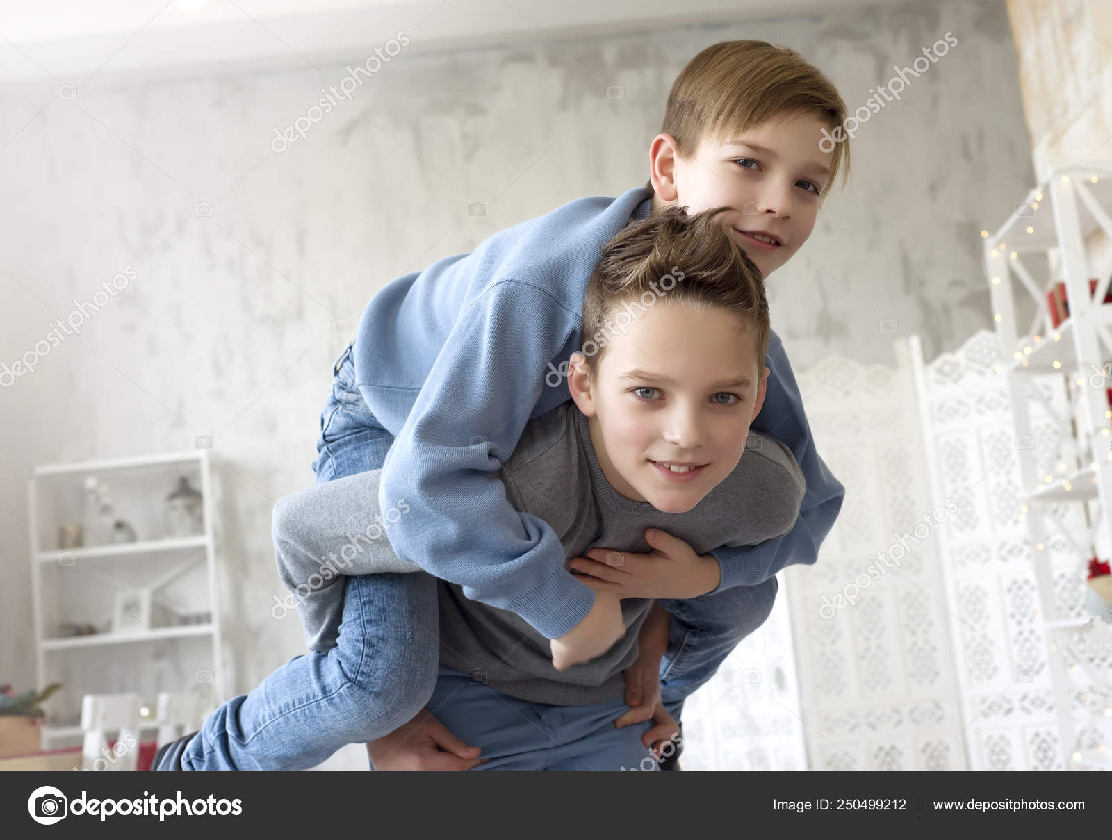 Brothers Hugging Each Other