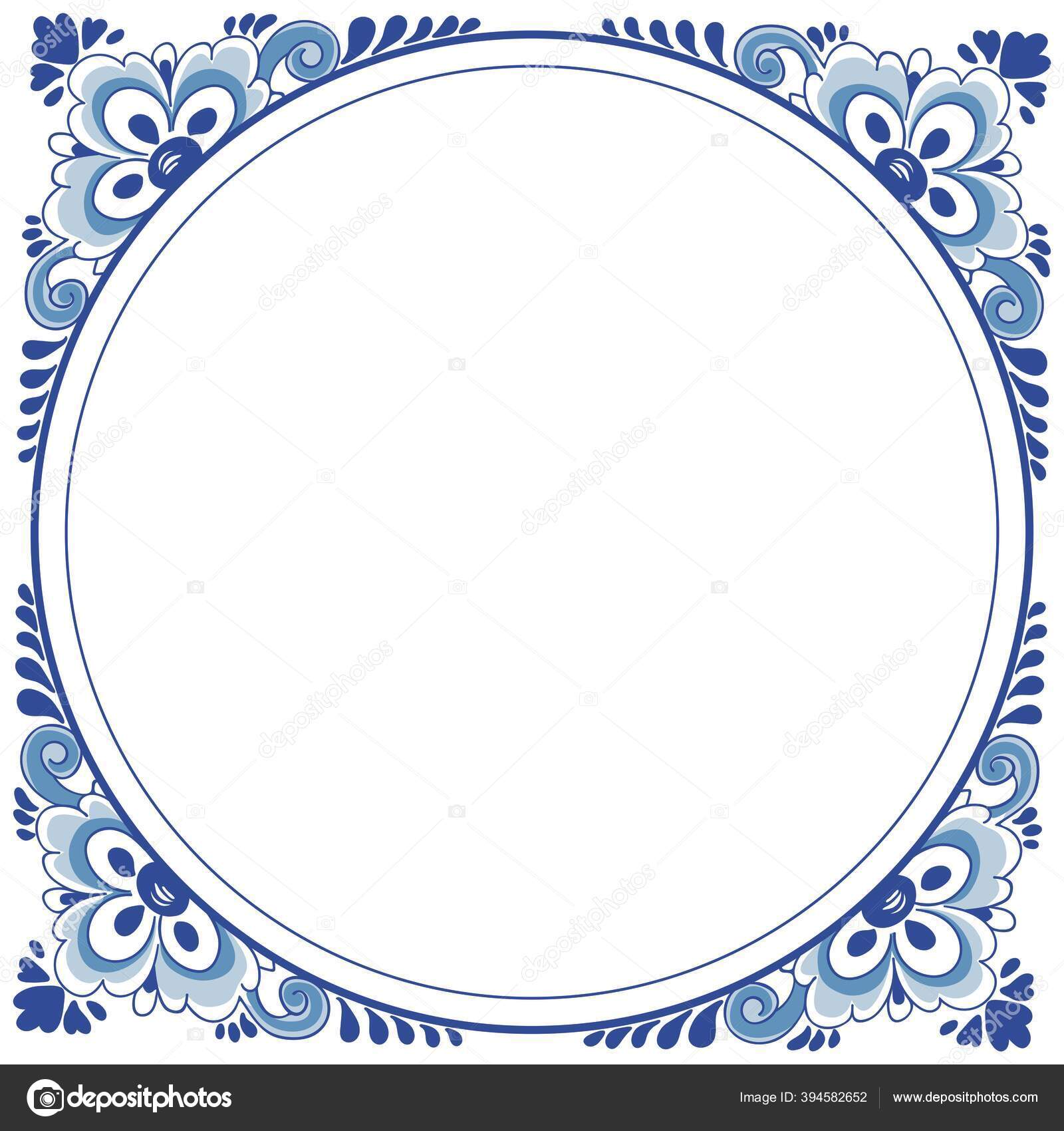 Delft Blauw Tegel Marco Azulejo Azul Holandés — Foto de stock ...