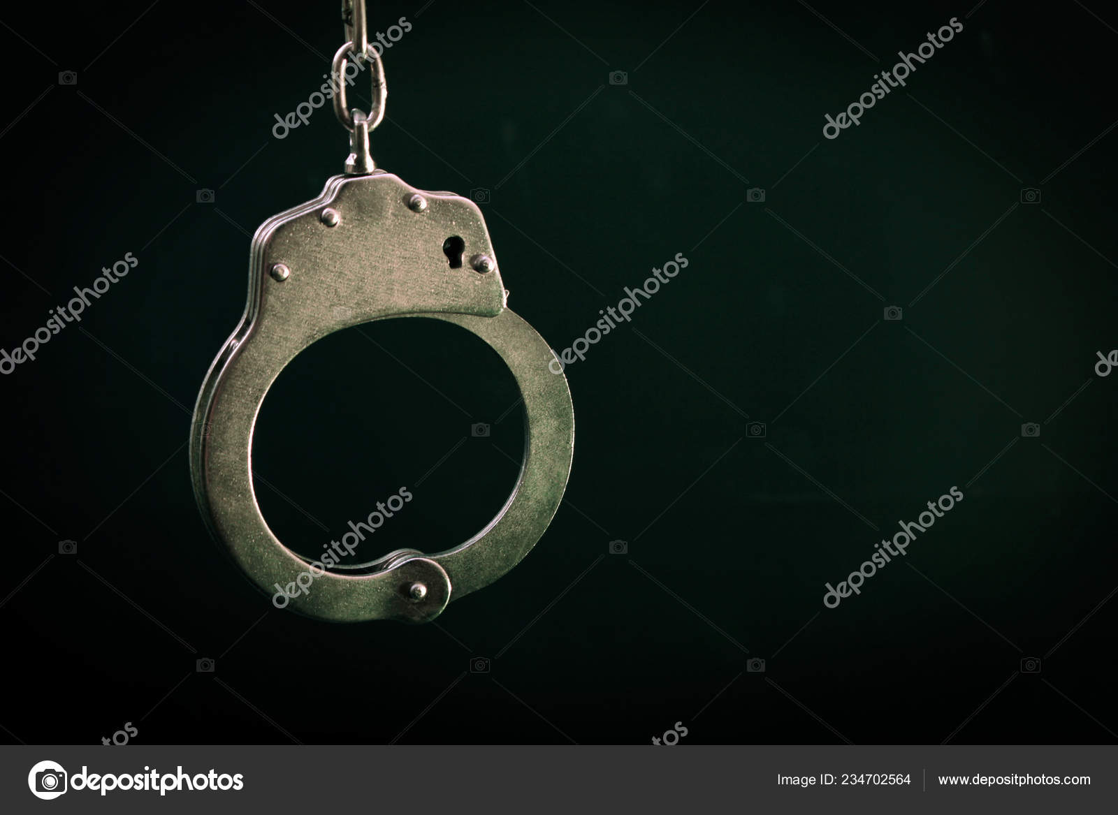 Handcuff Dark Background — Stock Photo © M.a.u #234702564