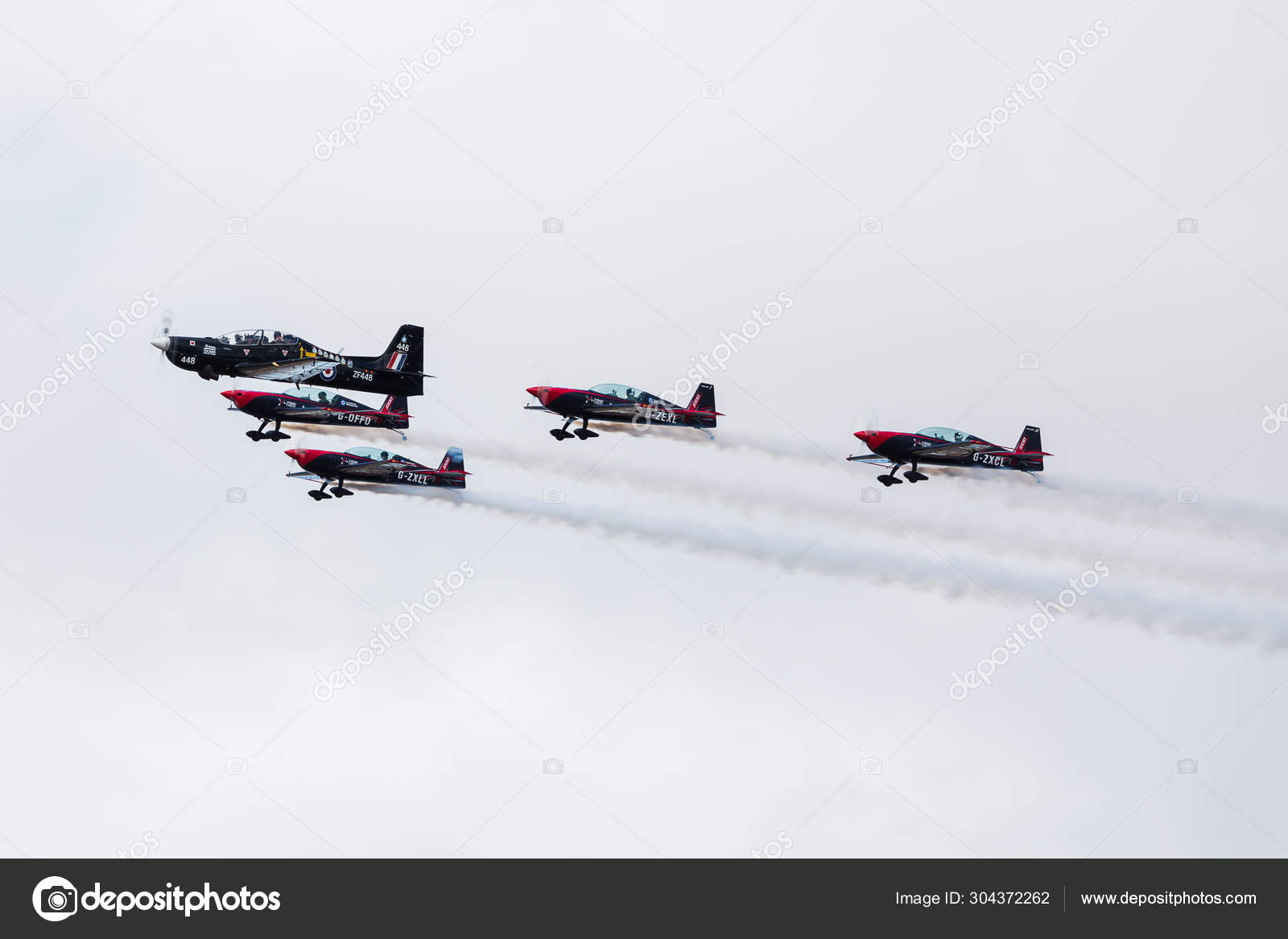 Raf Tucano Blades Aerobatic Display Team Close Formation Southport ...