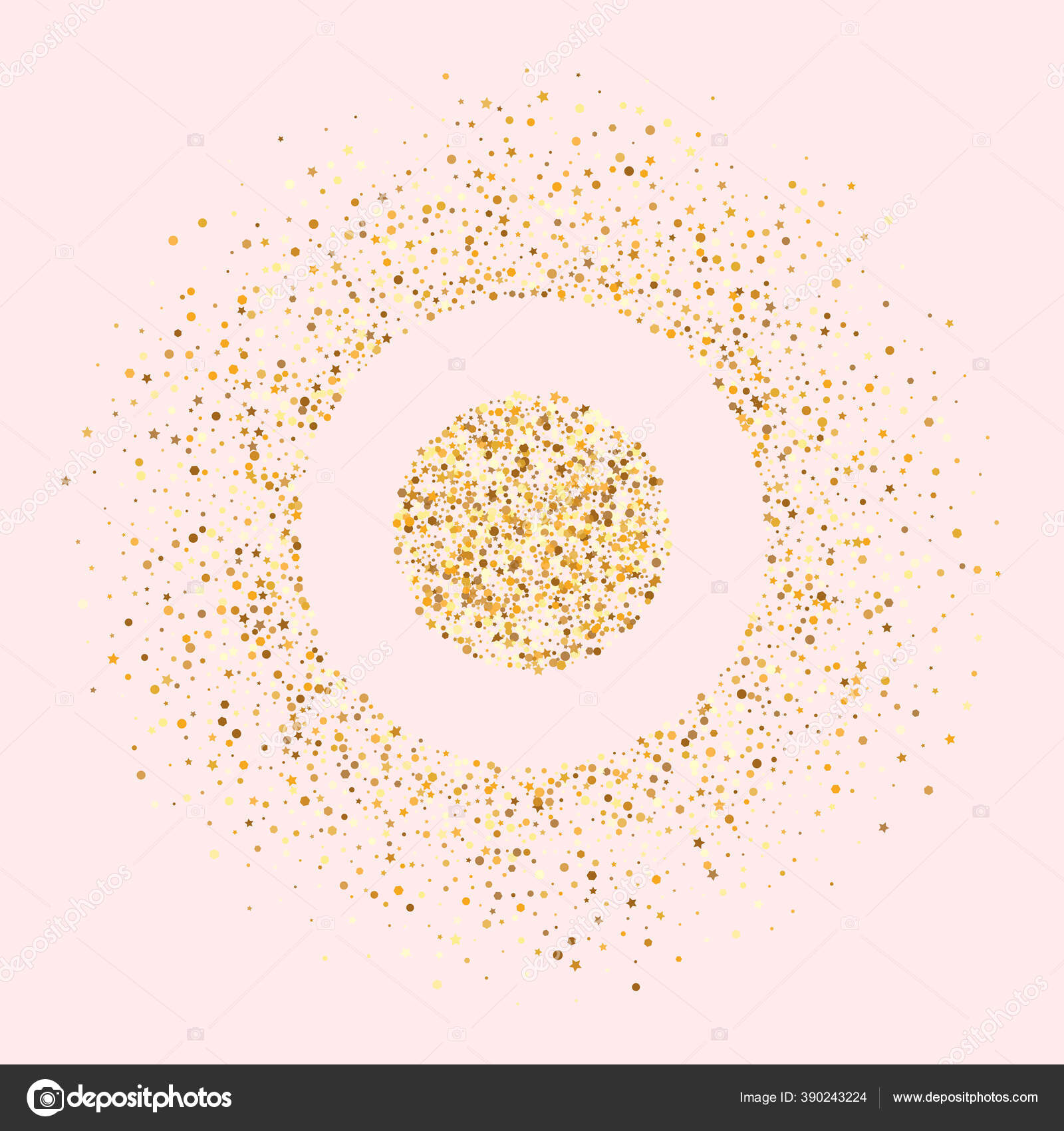 Yellow Round Vector Pink Background. Effect Stock Vector by ©chochee ...