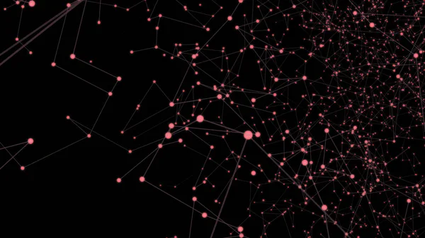 Abstract digital background, Plexus effect. Abstract polygonal background with connecting dots ...