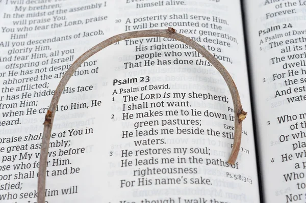 Close-up of open Bible in Ecclesiastes chapter 3 verses 1 and 2 Stock ...