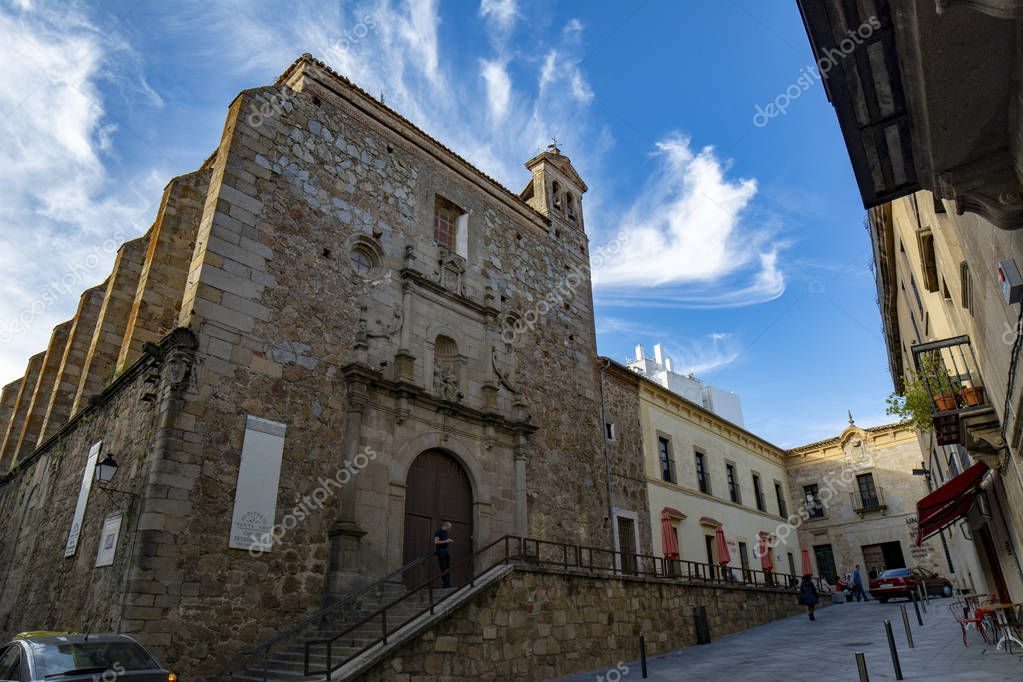 Plasencia Cáceres España Mayo 2015 Fachada De Santa Ana Es