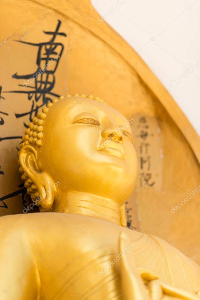 Escultura de Buda. Primera predicación del Dharma. Arte del Templo en ...