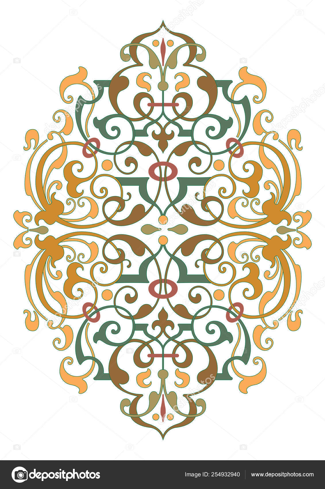 Arabic Floral Seamless Border Traditional Islamic Design Decoration ...
