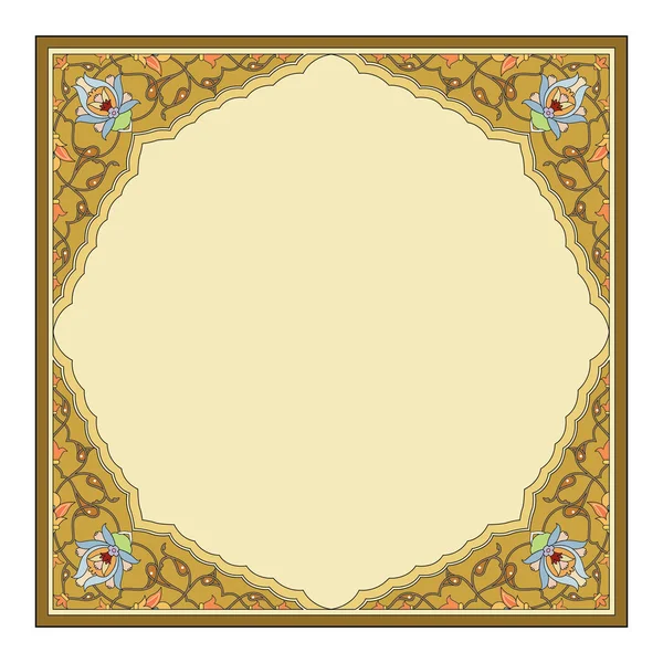 arabesque Borders - Tiled frame in plant leaves and flowers Framework ...