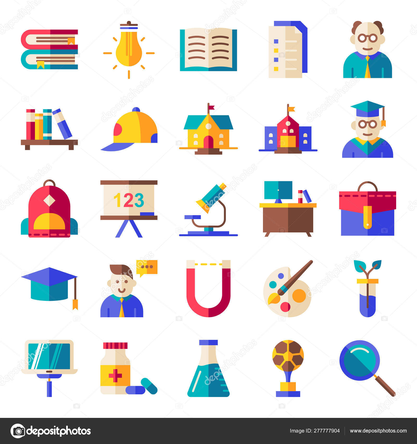 Academy icons pack Stock Vector Image by ©ware #277777904