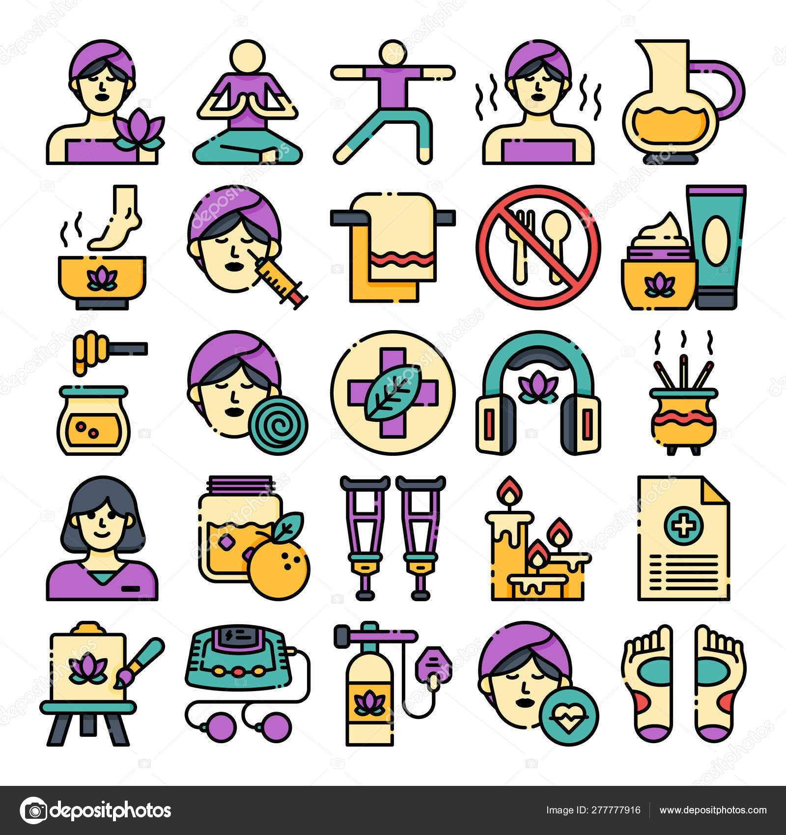 Therapy icons packs — Stock Vector © ware #277777916