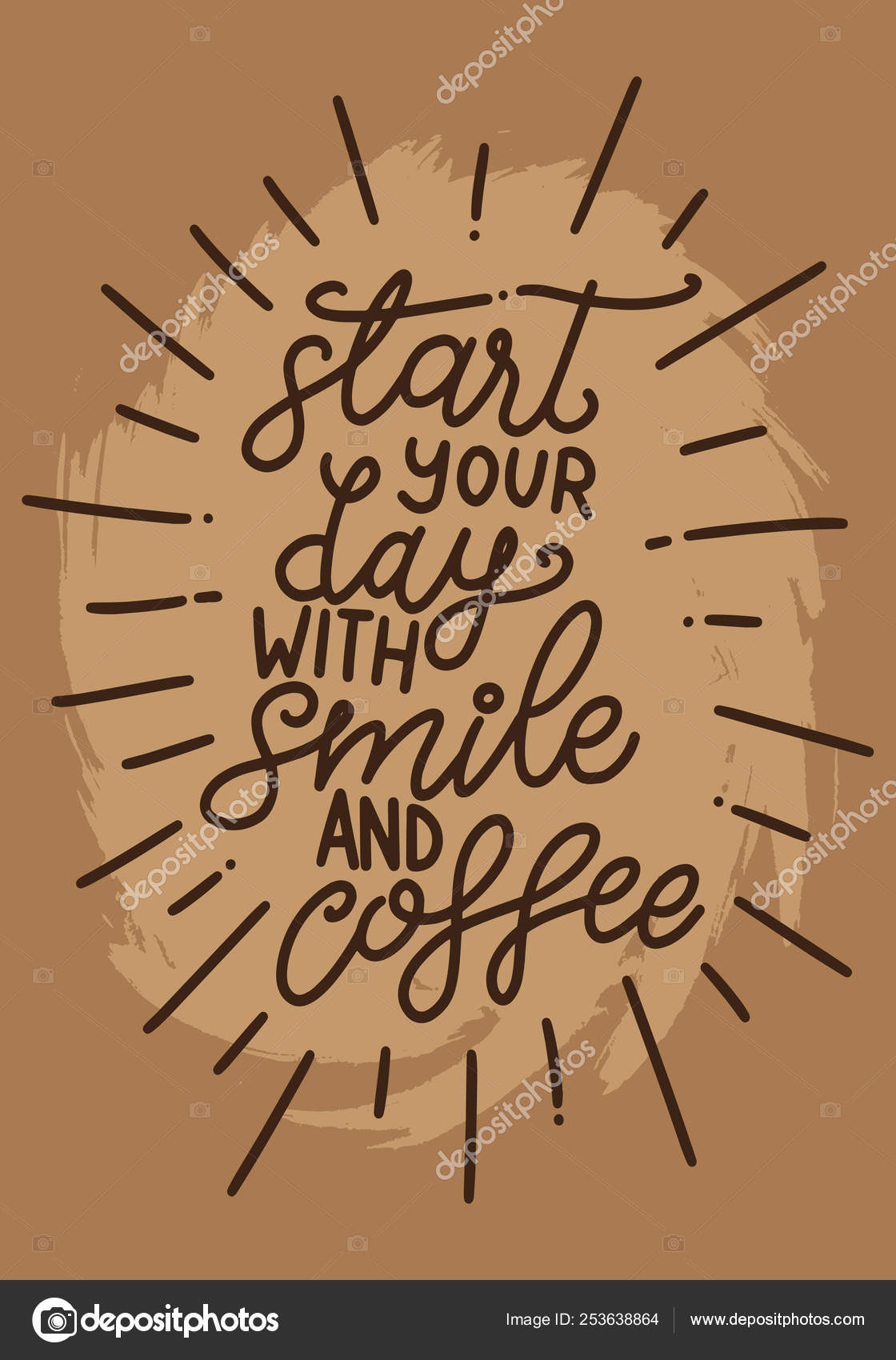 Coffee Handwritten Text Poster Stock Vector Image by ©juzticecreative ...