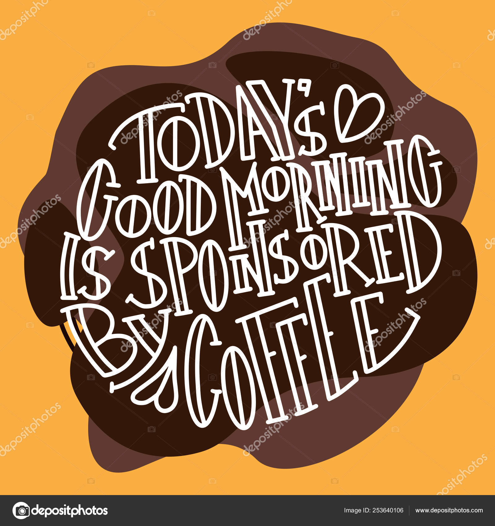 Coffee Handwritten Text Poster Stock Vector by ©juzticecreative 253640106