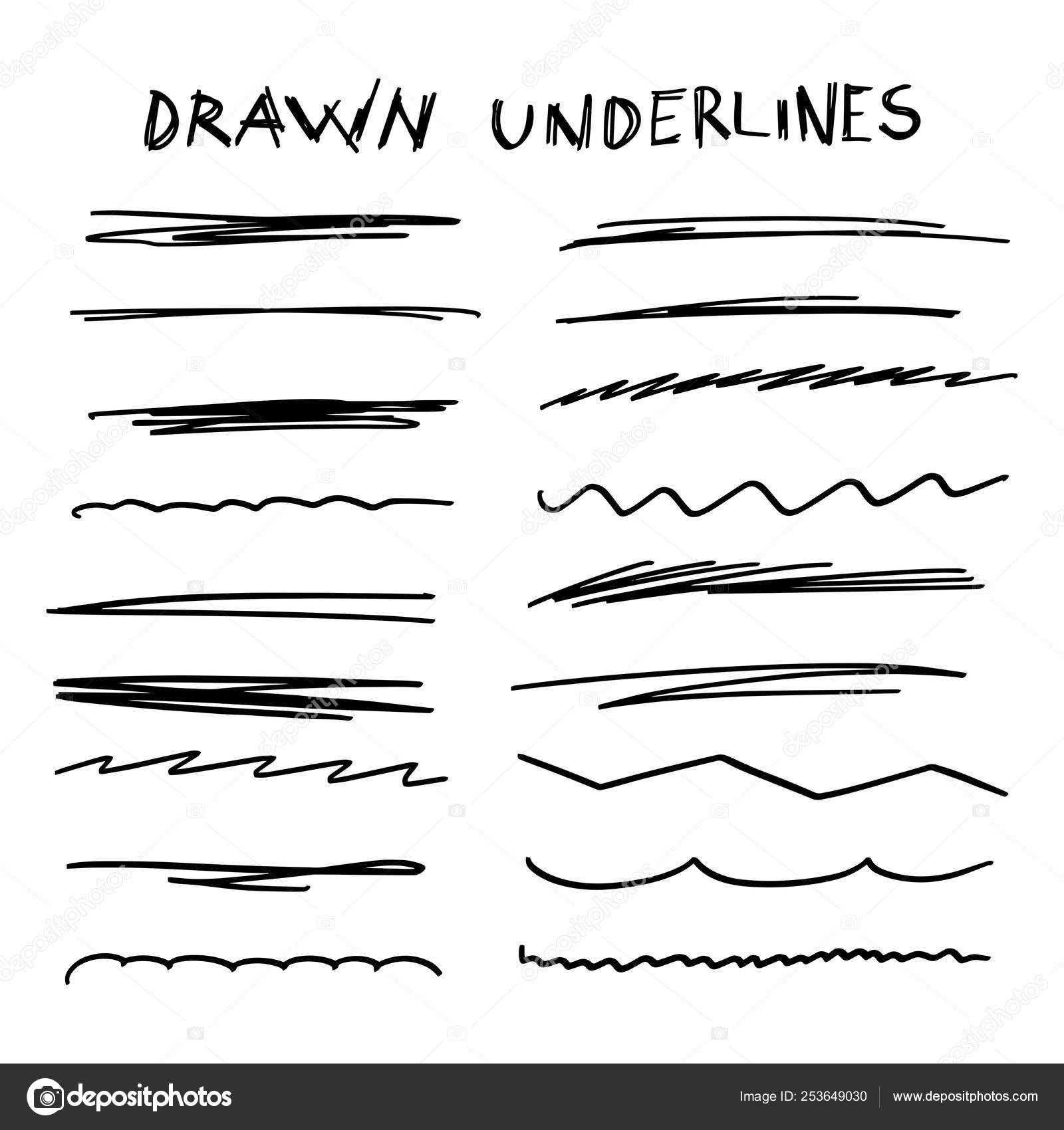 Different Underlines Vector Illustration Stock Vector by ...