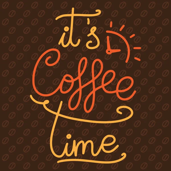 Coffee Handwritten Text Poster Stock Vector by ©juzticecreative 253640106