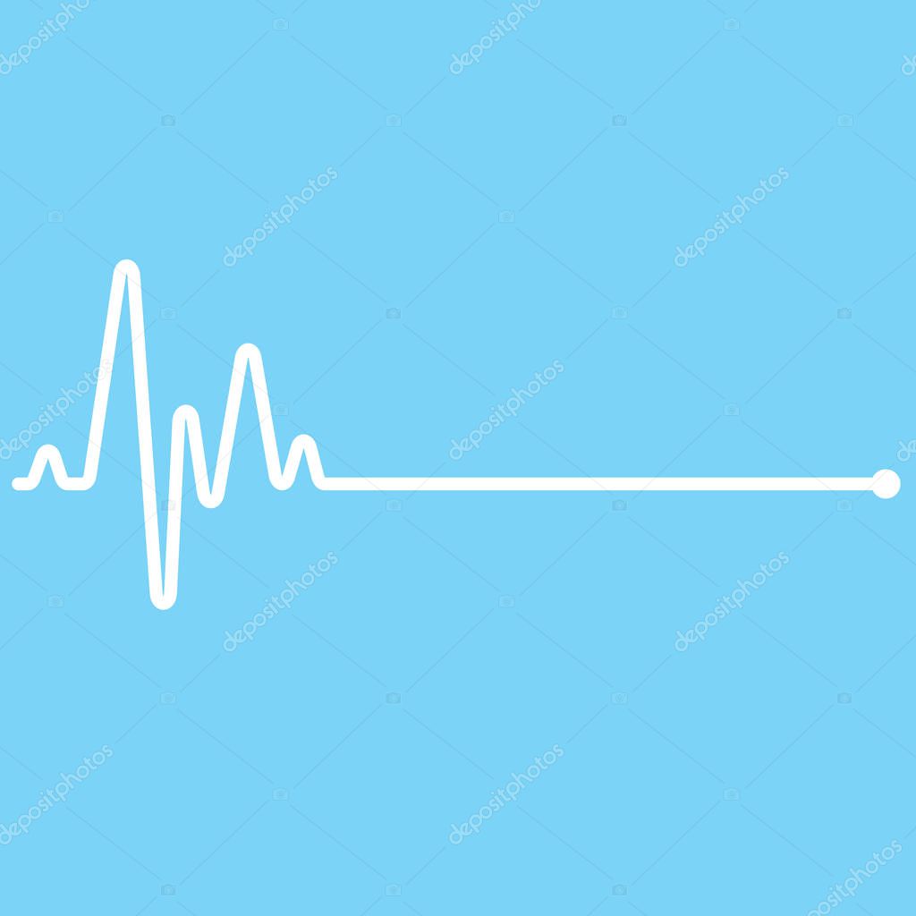 Símbolo De Icono De Estilo Mínimo Cardiovascular De Línea De Latidos
