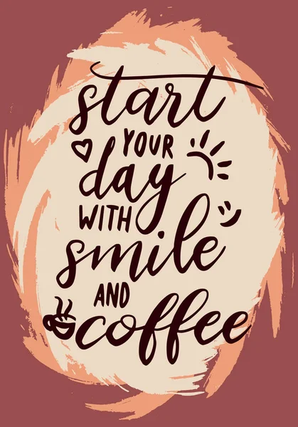 Coffee Handwritten Text Poster Stock Vector Image by ©juzticecreative ...