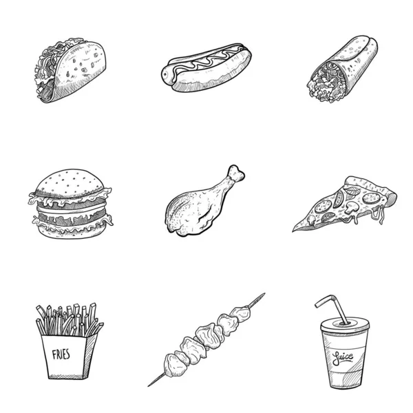 Junk Food Pictures Black And White