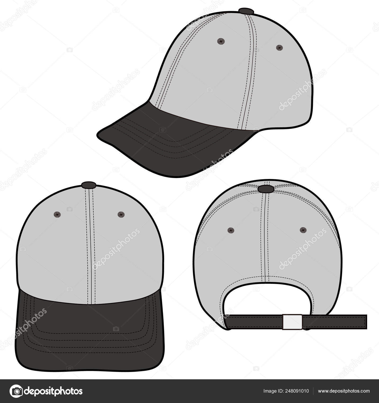 Black Snapback Vector