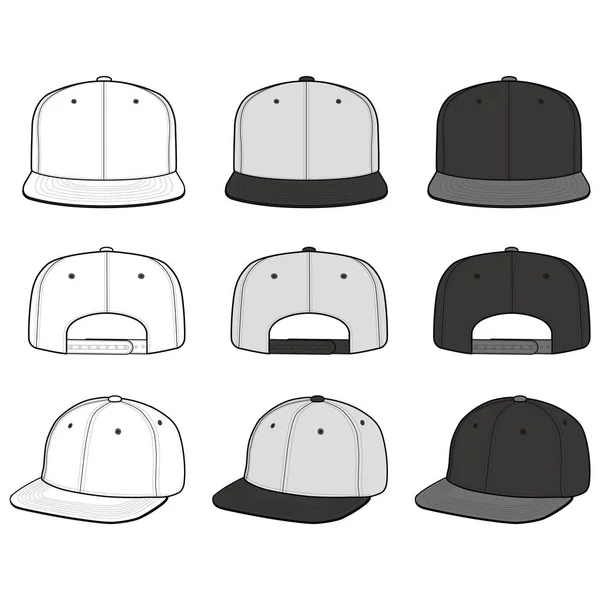 Snapback Template Vector