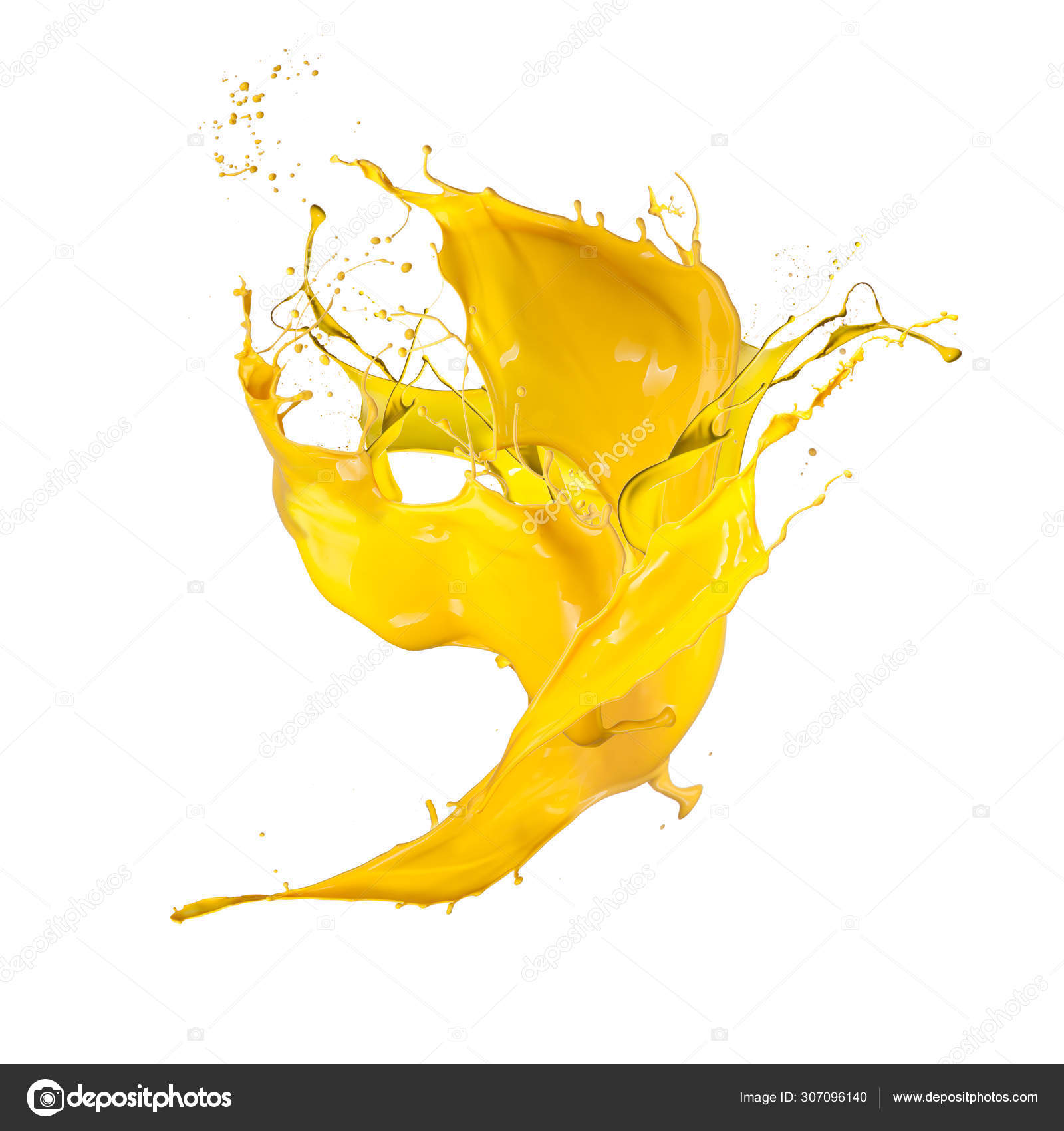Color Splash Isolated White Background Stock Photo by ©habovka 307096140