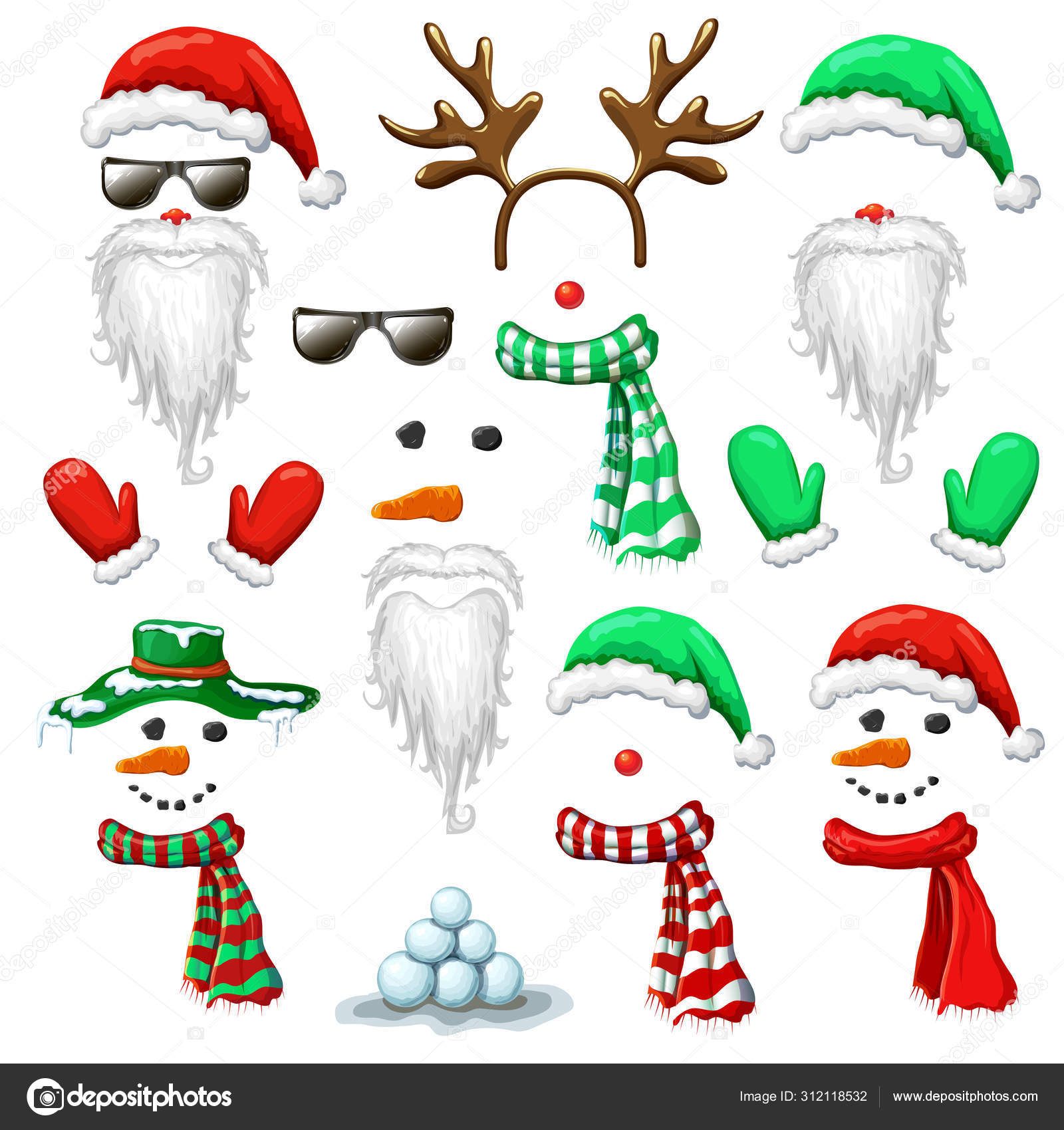 Christmas Photo Booth Props