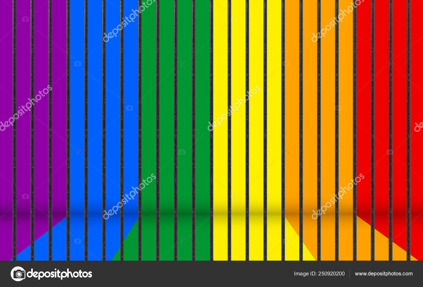 Rendering Lgbt Rainbow Cage Room Background Neutral Blocking ...