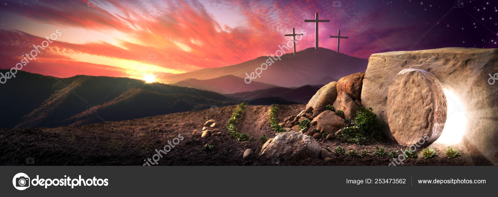 Empty Cross Of Jesus