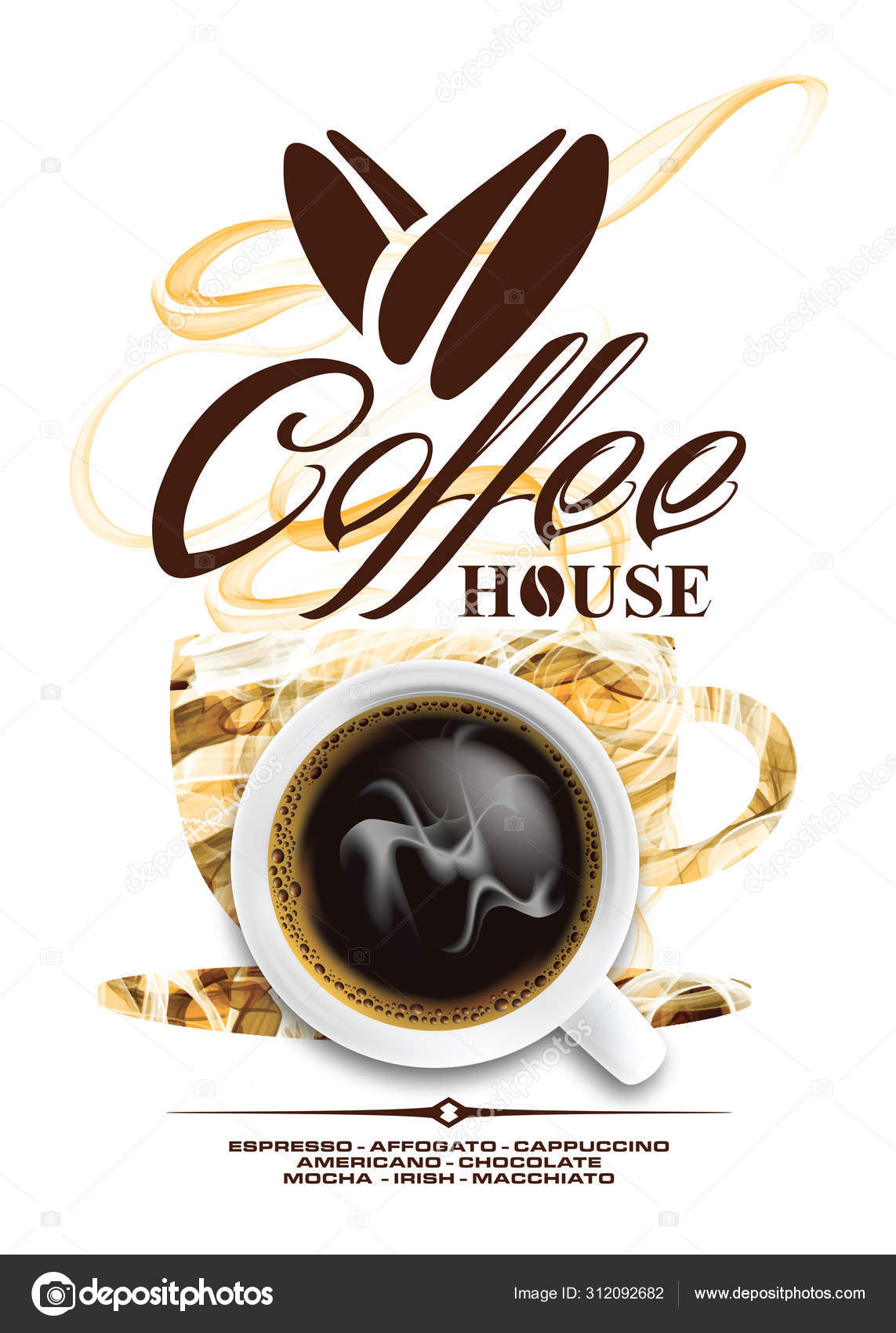 Design menu for coffee cup vector Stock Vector Image by ©Microstock77 ...